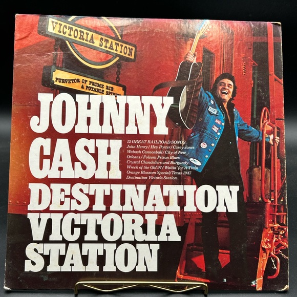 Vintage | Other | Johnny Cash Destination Victoria Station Vinyl Record ...